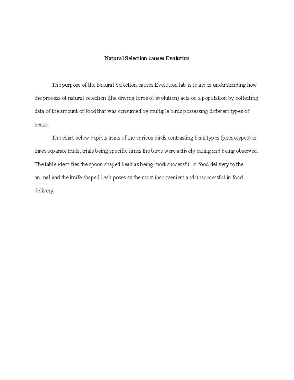 Natural Selection Lab: Exploring Evolution Through Bird Beak Trials ...