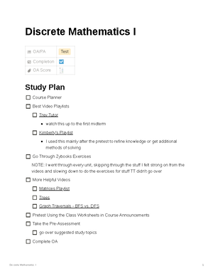 Finite and Infinite Series Worksheet C959 Unit 5 Exercises - Studocu