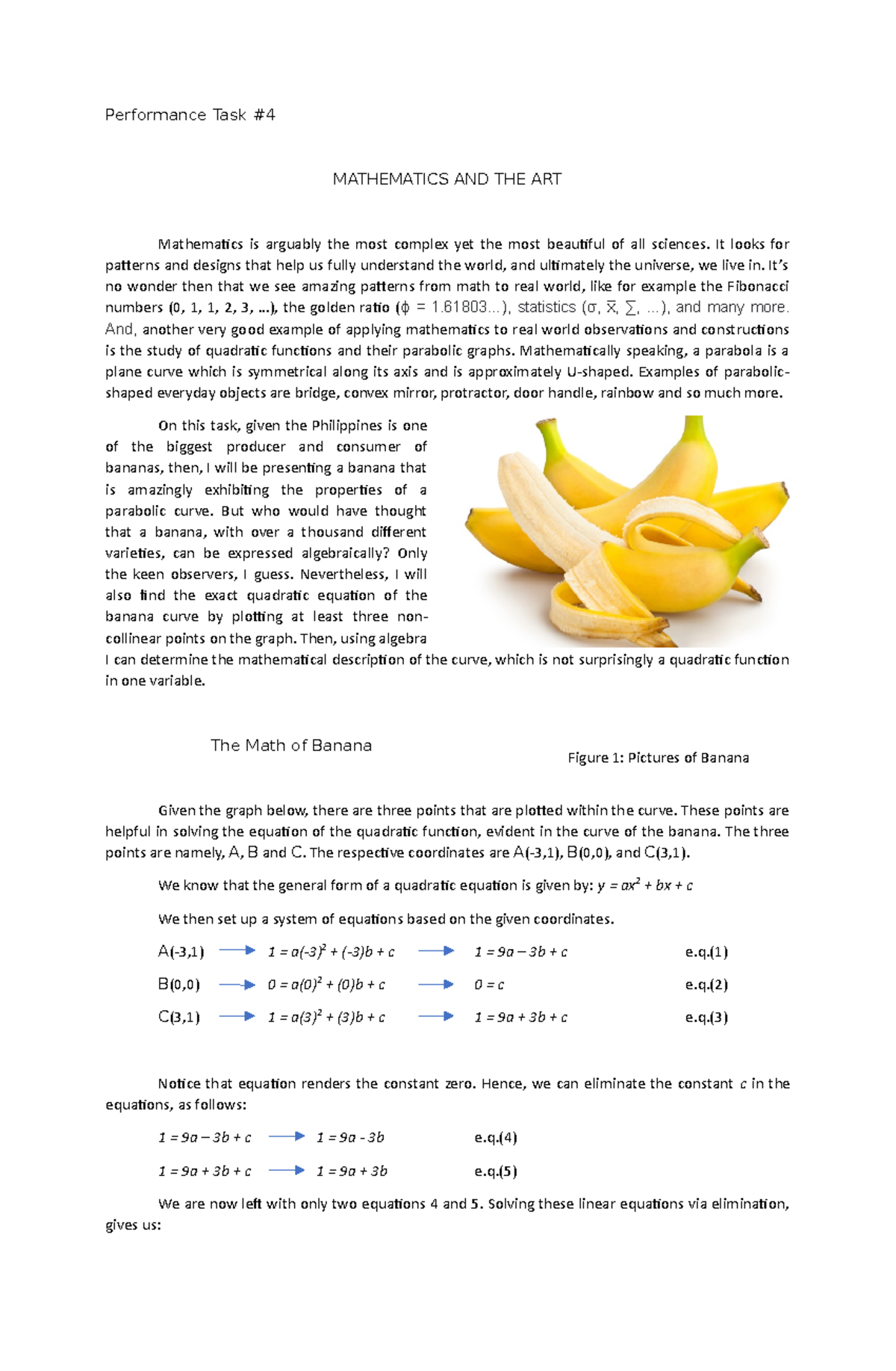 G9Q2 - Performance Task 4 - Quadratic Equations in Real World ...