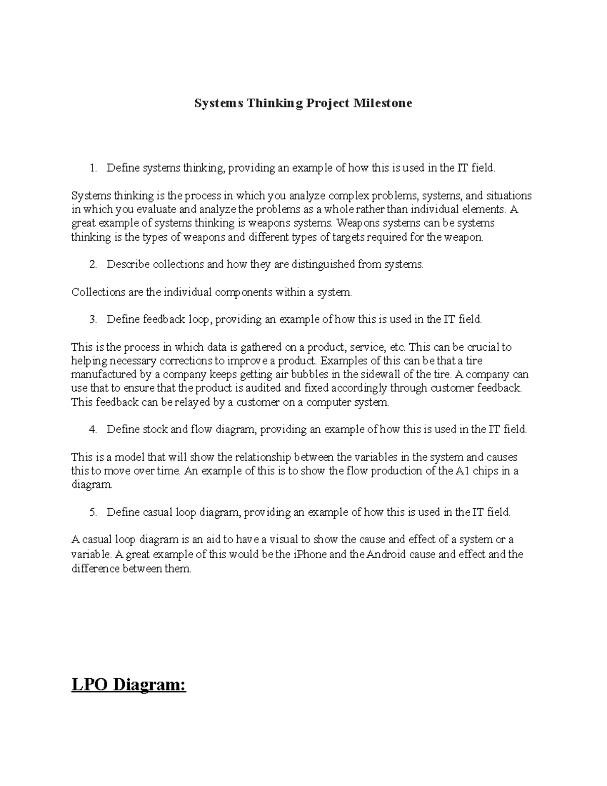 6-1 Activity: Milestone on Systems Thinking in IT Field - Studocu