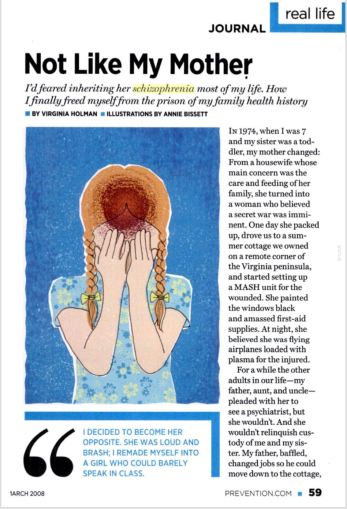 Prevention Mar 2008 - research mateiral - real life JOURNAL Not Like My ...