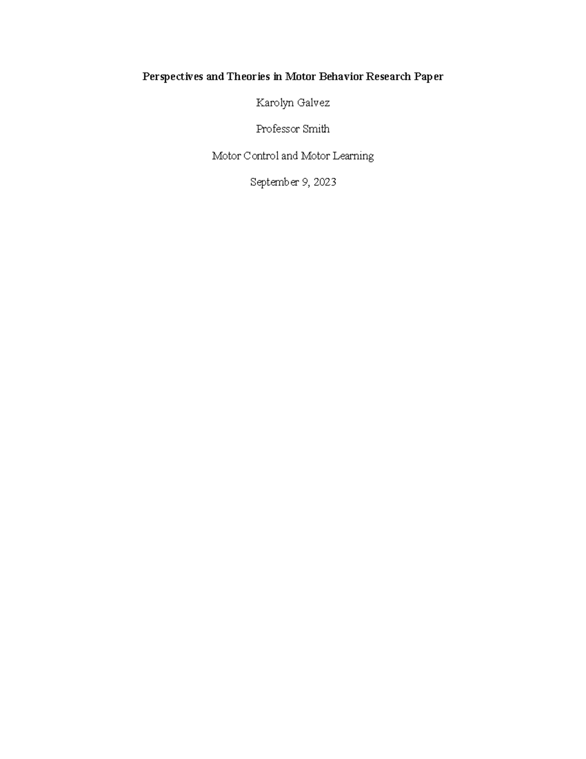 Motor Control & Learning: Theories in Upper Extremity Rehab Research ...