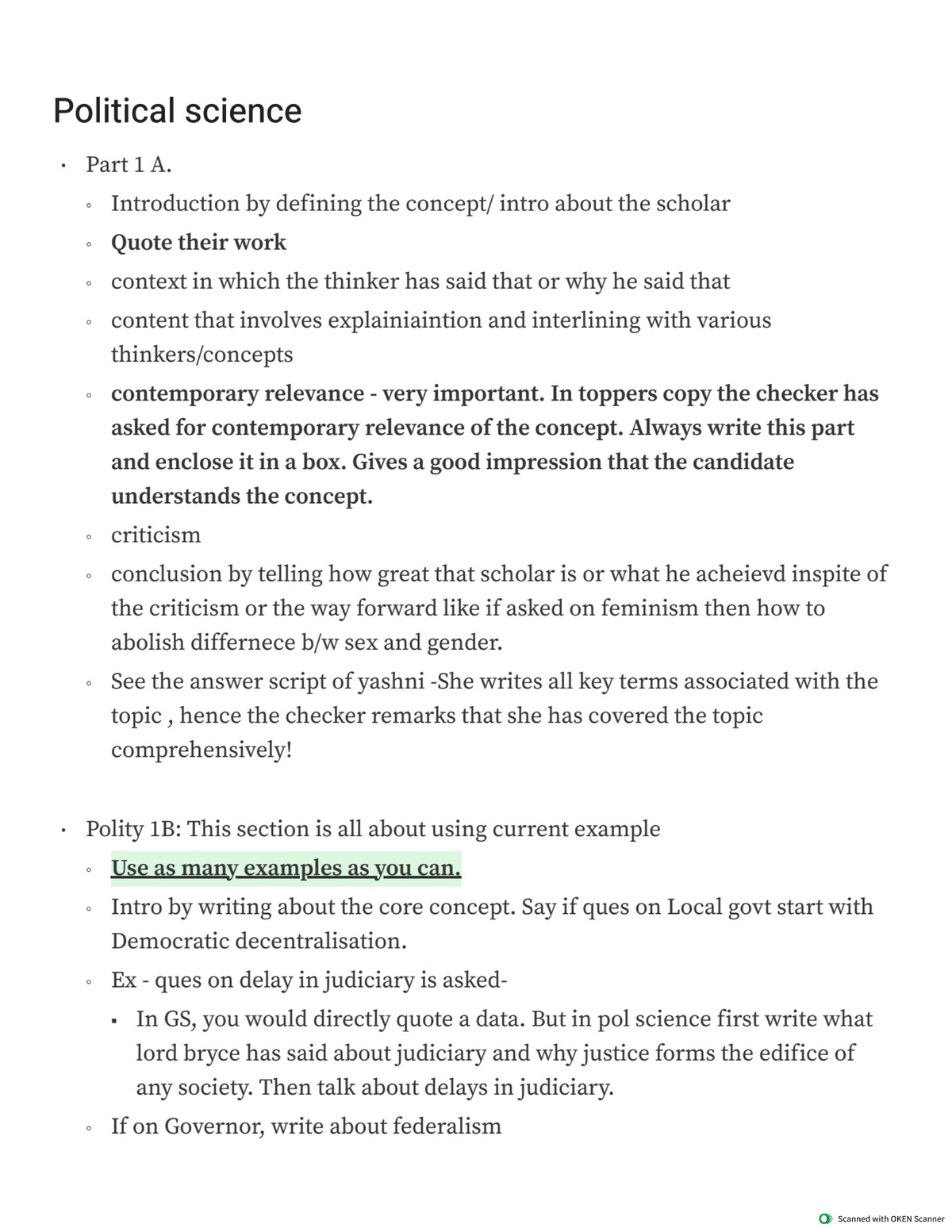 Political Science 1A: Comprehensive Guide to Key Concepts and Examples ...