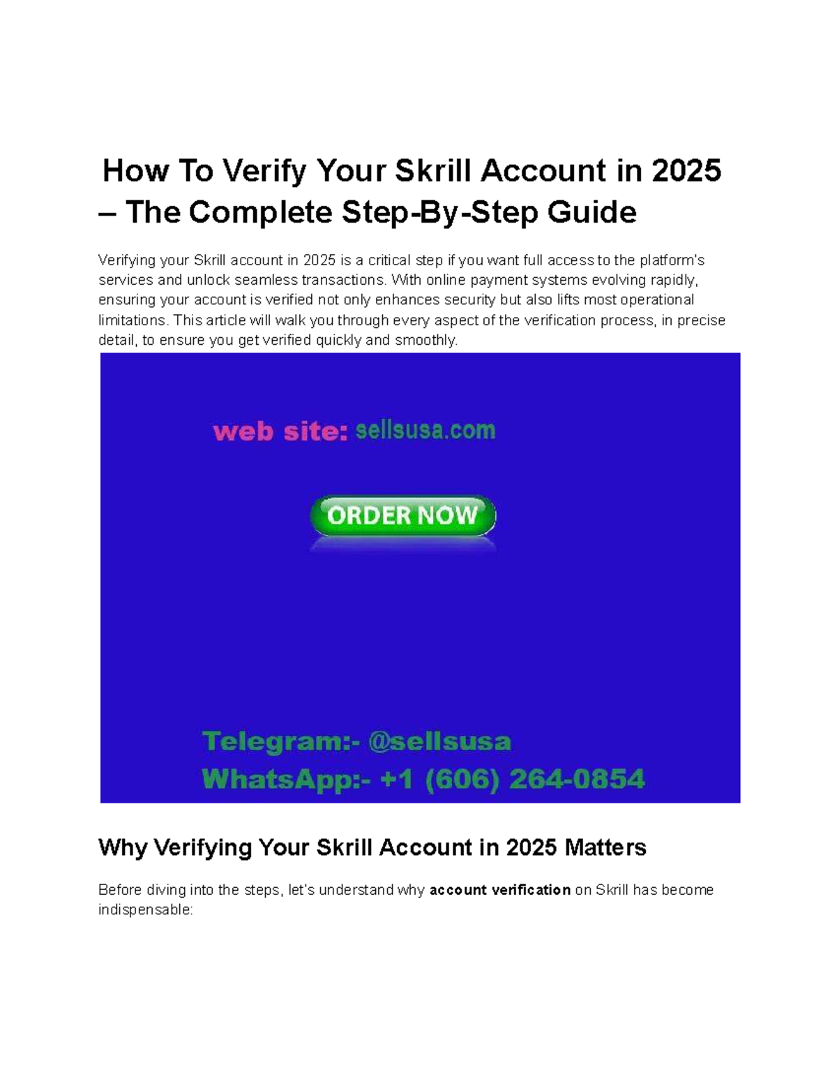 How to Verify Your Skrill Account in 2025: A Complete Guide - Studocu