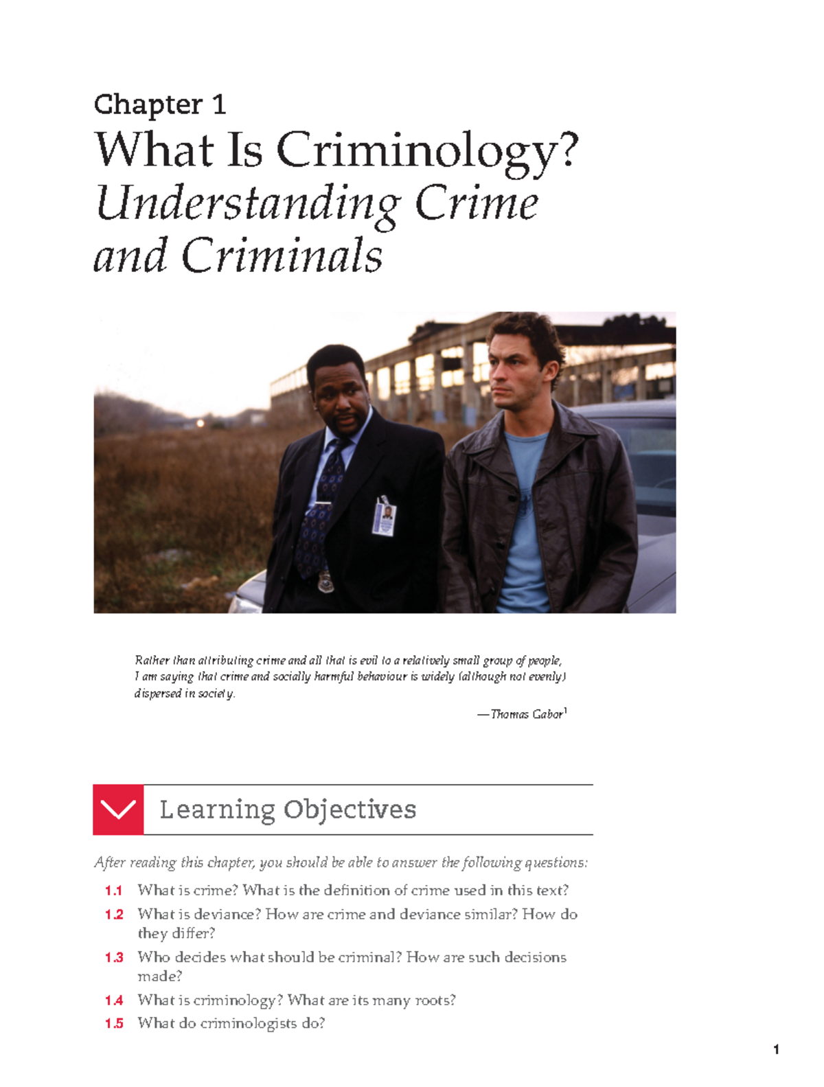 Ch1- Canadian Criminology: Overview of Crime and Criminal Behavior ...