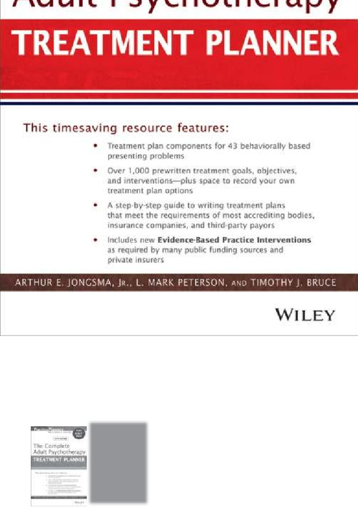 The Complete Adult Psychotherapy Treatment Planner (5th Ed.) with DSM-5 ...