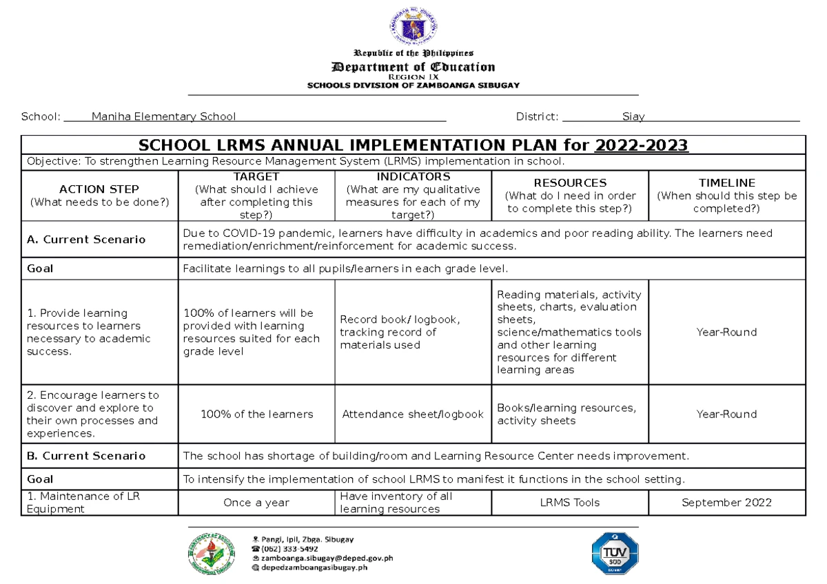 CERT - sample certificate for enrolment - Department of Education ...