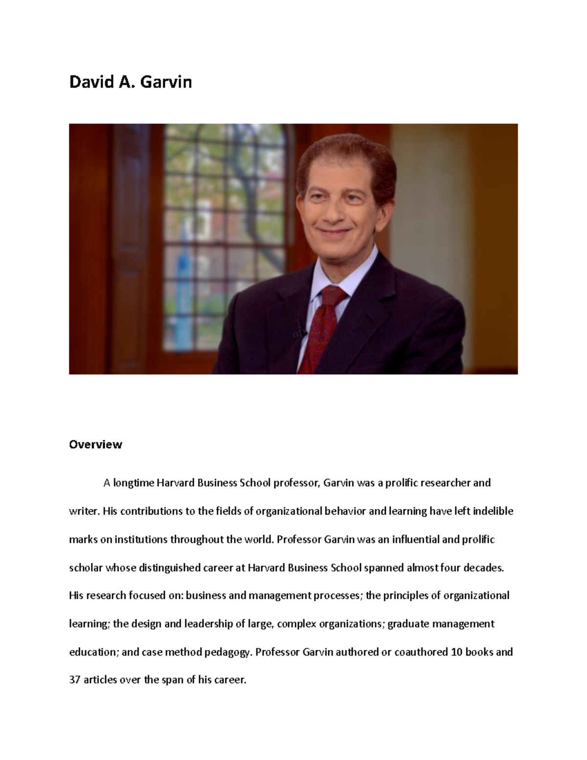 Quality Guru David A. Garvin Contributions to TQM - David A. Garvin ...