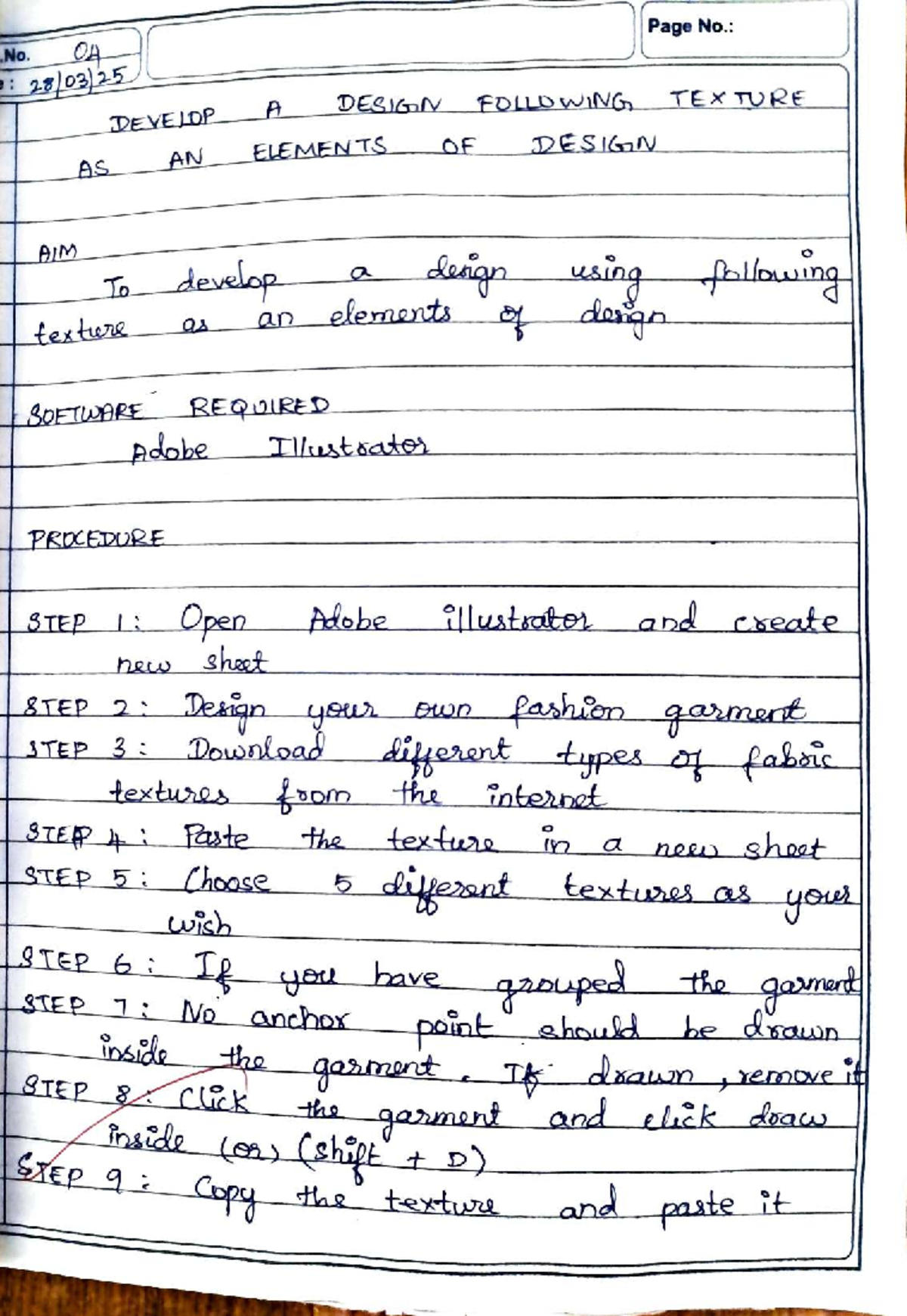 Design Development of Texture Elements in Adobe Illustrator - Studocu