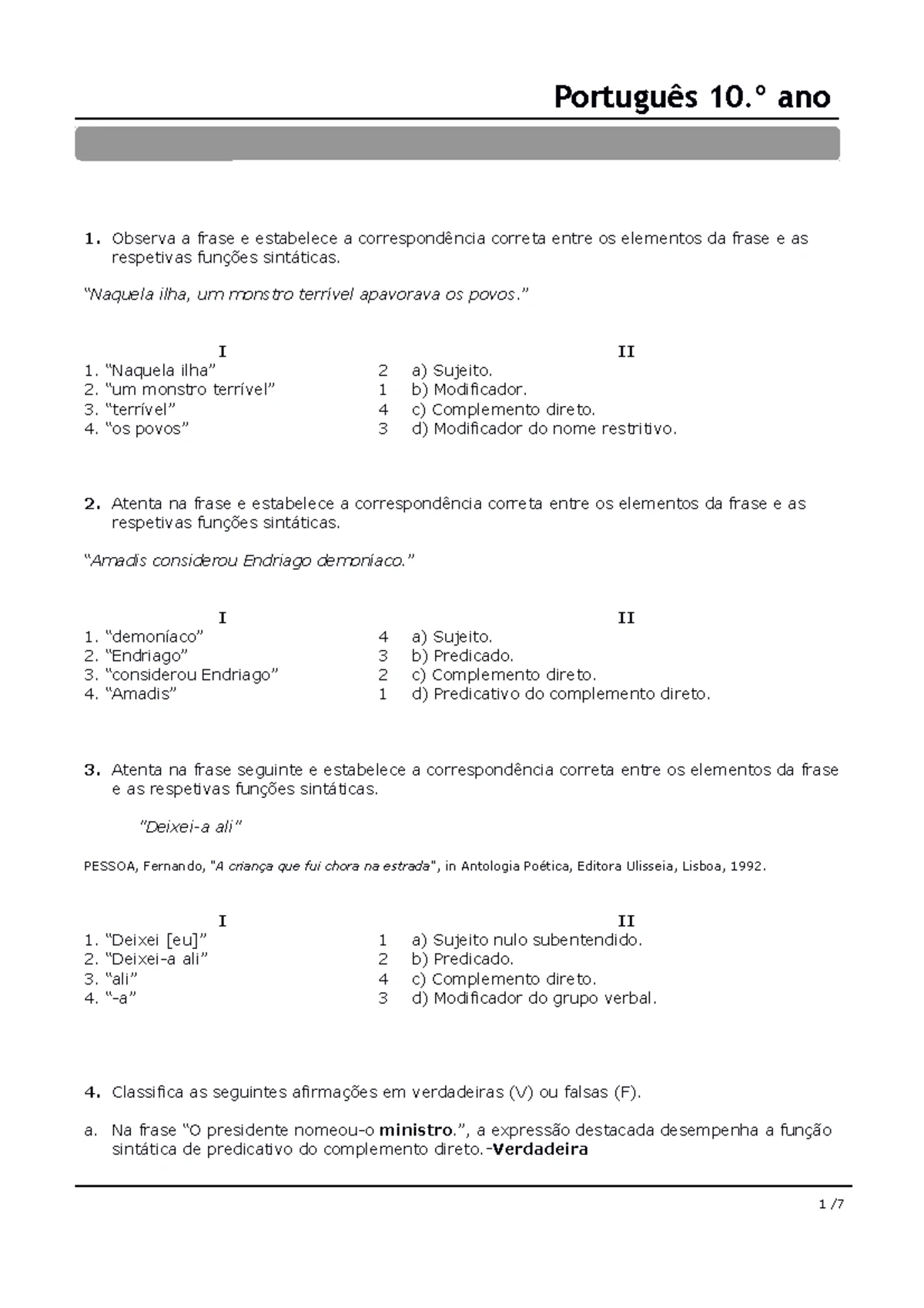 10º Ano CA - Págin@s 10 - PDF do caderno de atividades de português de 10º ano (Págin@s10 ...