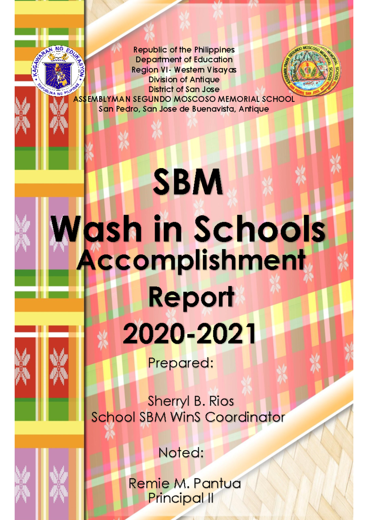 SBM WinS Accomplishment Report 2020-2021 for ASMMS - Studocu