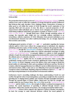 2021 CSSA Trial HSC Exam: English Standard Paper 1 - Texts & Human ...