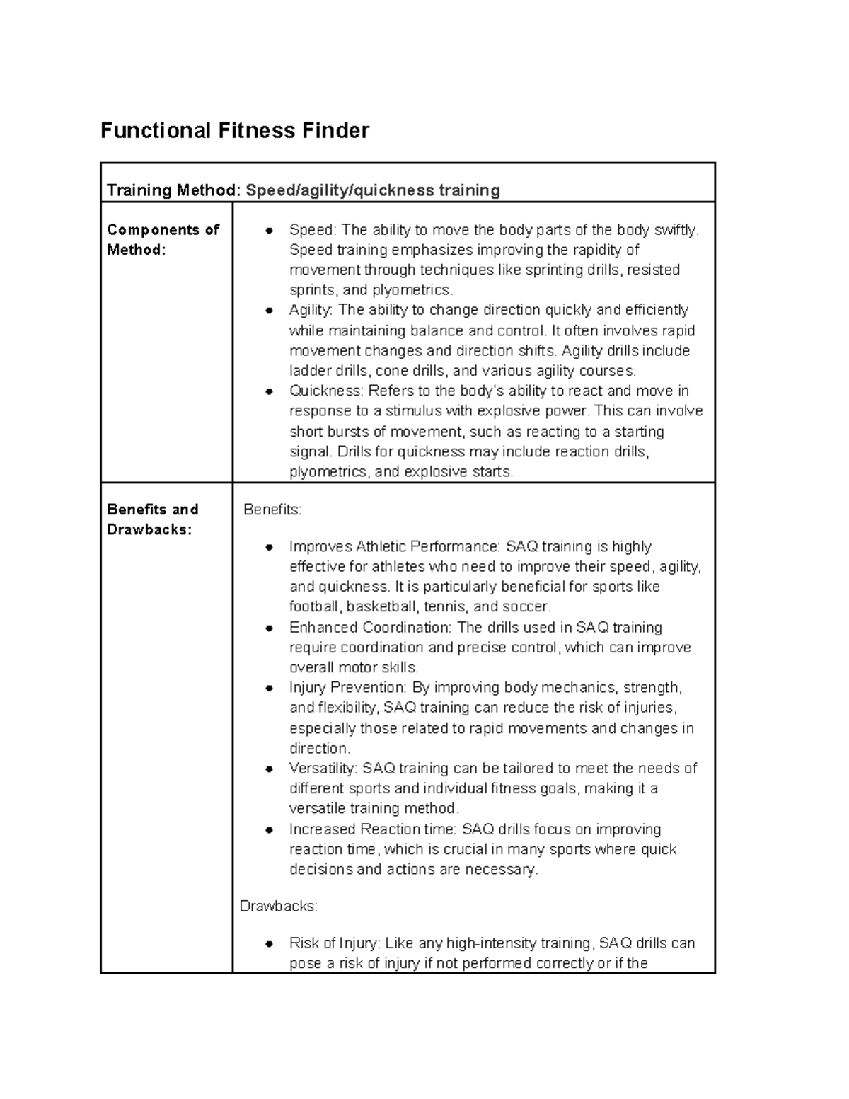 Assignment 2 Functional Fitness Finder - Functional Fitness Finder ...
