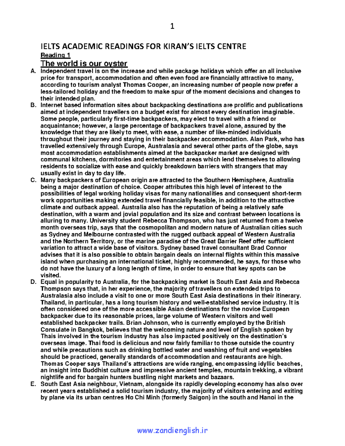 IELTS Reading Makkar Zandi English 2 Study Guide - Studocu