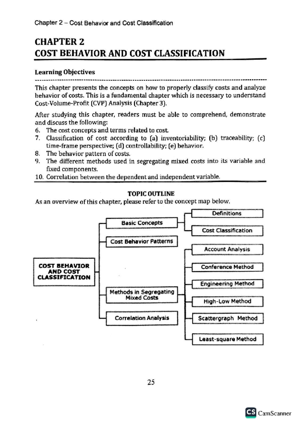 Chapter 2 Cost Behavior & Classification - Key Concepts & Analysis ...