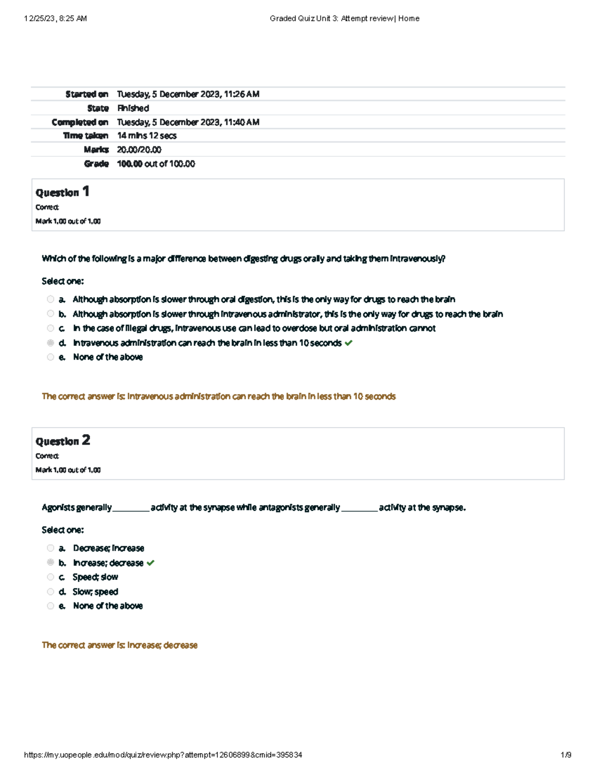HS 4241 Graded Quiz Review: Unit 3 Attempt Results - Studocu