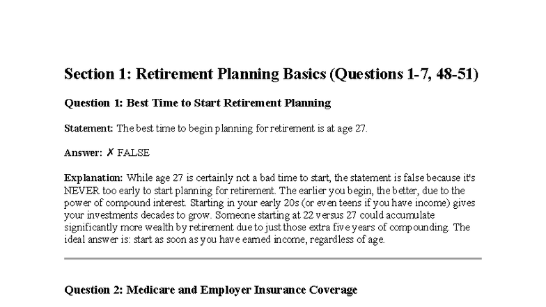 Retirement Planning Basics: Key Concepts and Myths (Chap14) - Studocu