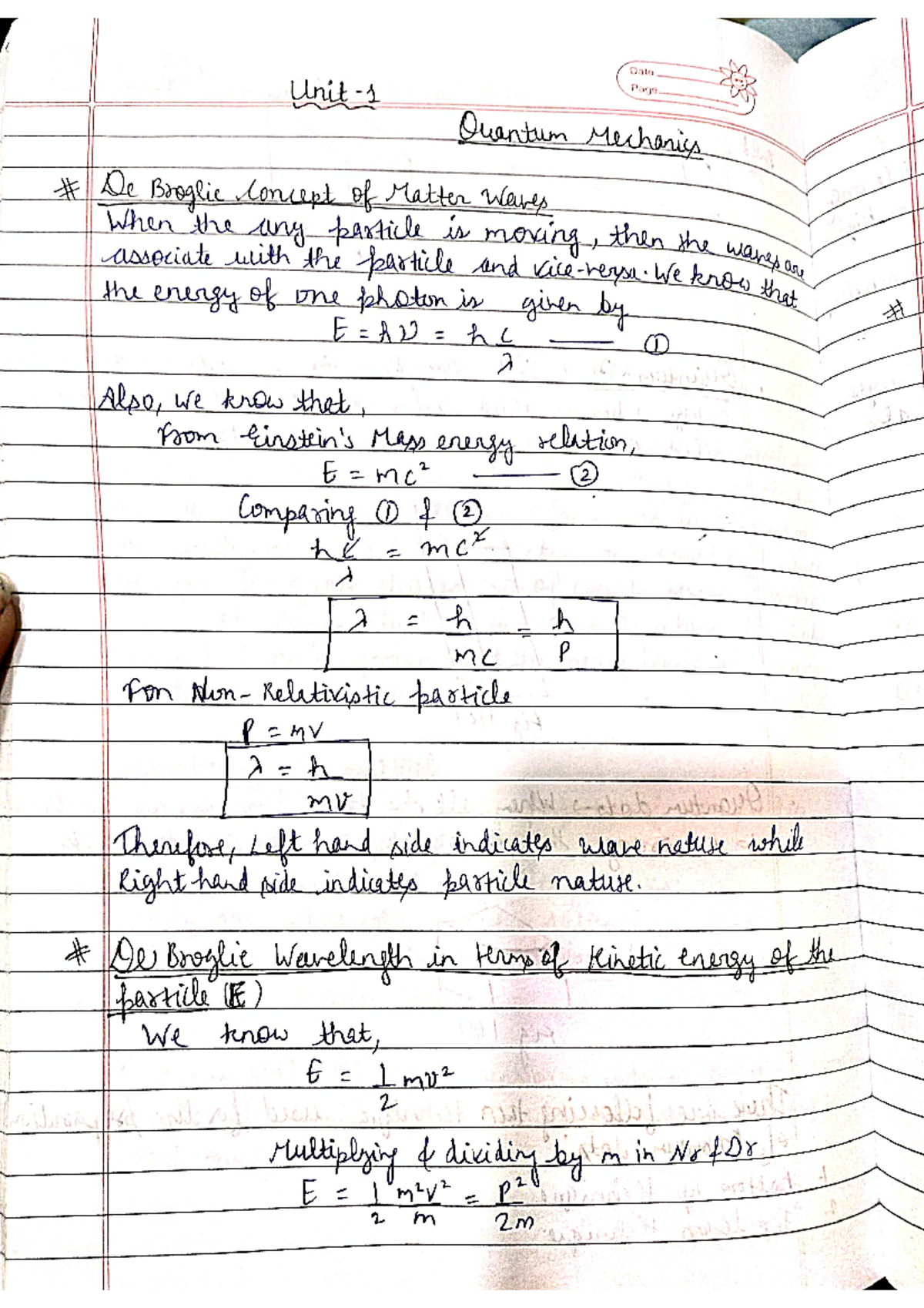 Unit 01: Introduction to Quantum Mechanics Concepts and Principles ...