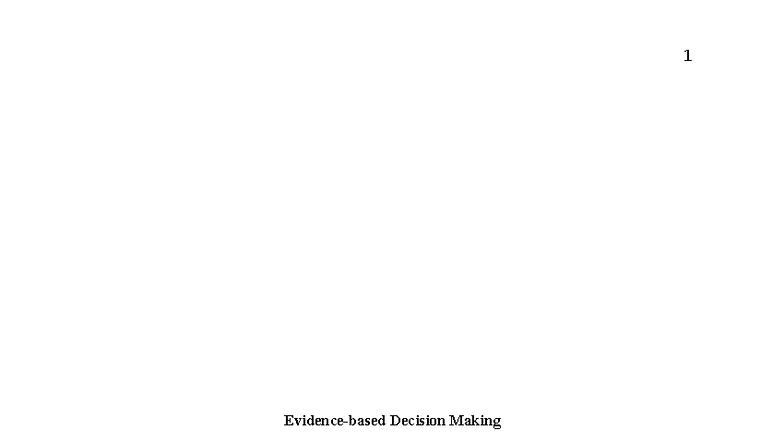 Evidence-Based Decision Making in HRM_FPX 5080: A Comprehensive Guide ...
