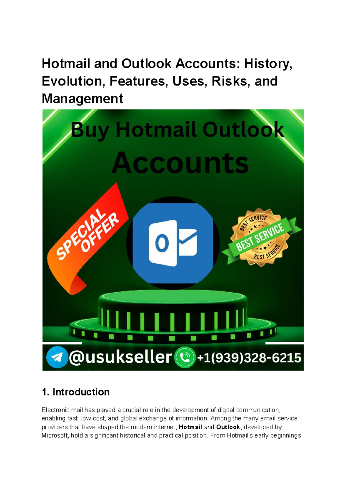 Hotmail and Outlook Accounts: History, Uses, Risks, and Management ...