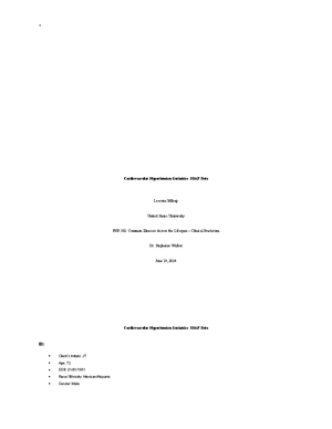 WEEK 4 SOAP NOTE Annual physical - Annual Physical Examination: Adult Kimberly Kay Marin United ...