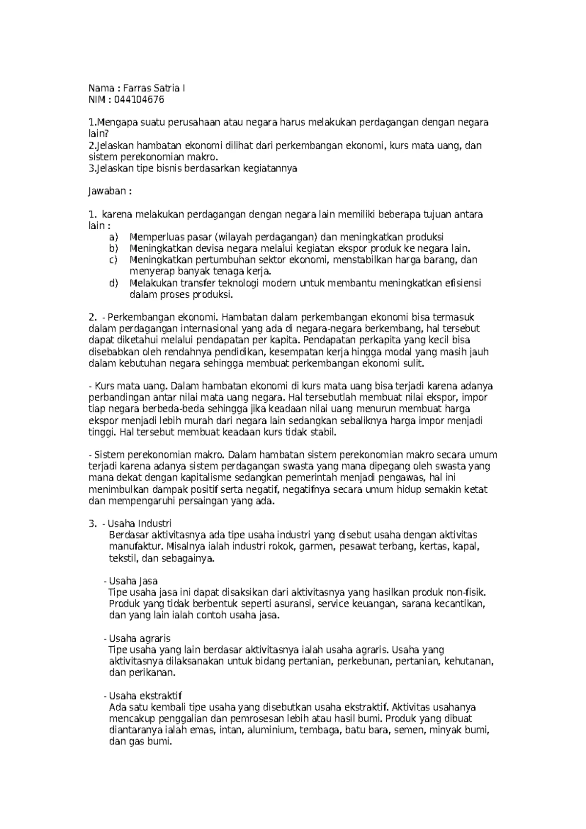 UAS Komputer 1 Farras Satria I - SATS 1 dari NASKAH UAS-THE UJIAN AKHIR ...