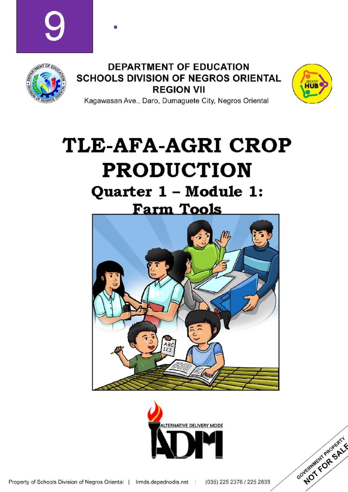 Final G9 Quarter 1 Module: Introduction to Farm Tools in TLE - Studocu