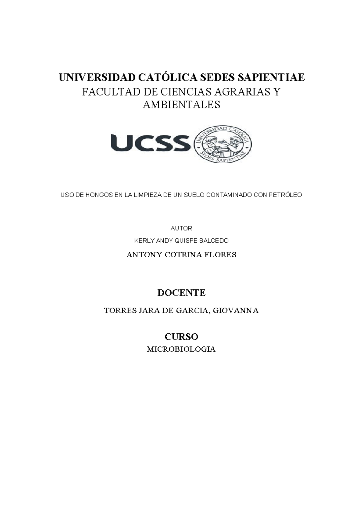 Uso de Hongos en la Micorremediación de Suelos Contaminados ...