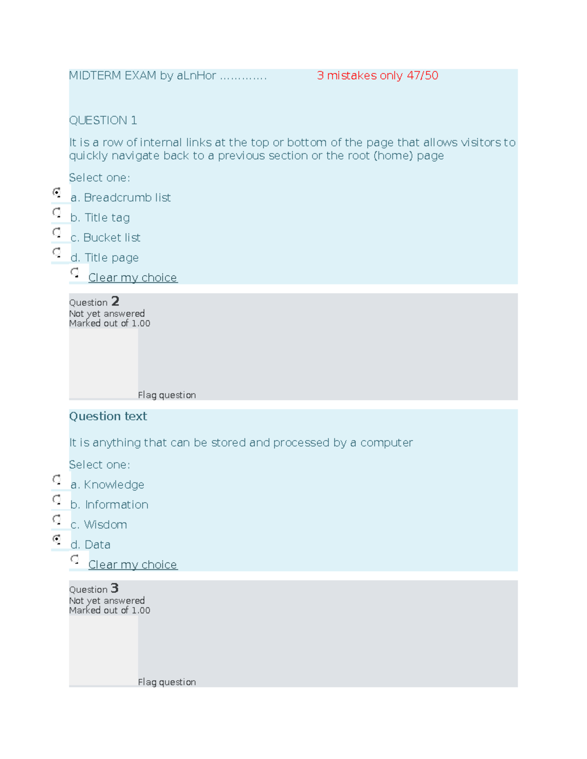 Current Trends in Business Analytics - Midterm Exam 2023 - Studocu