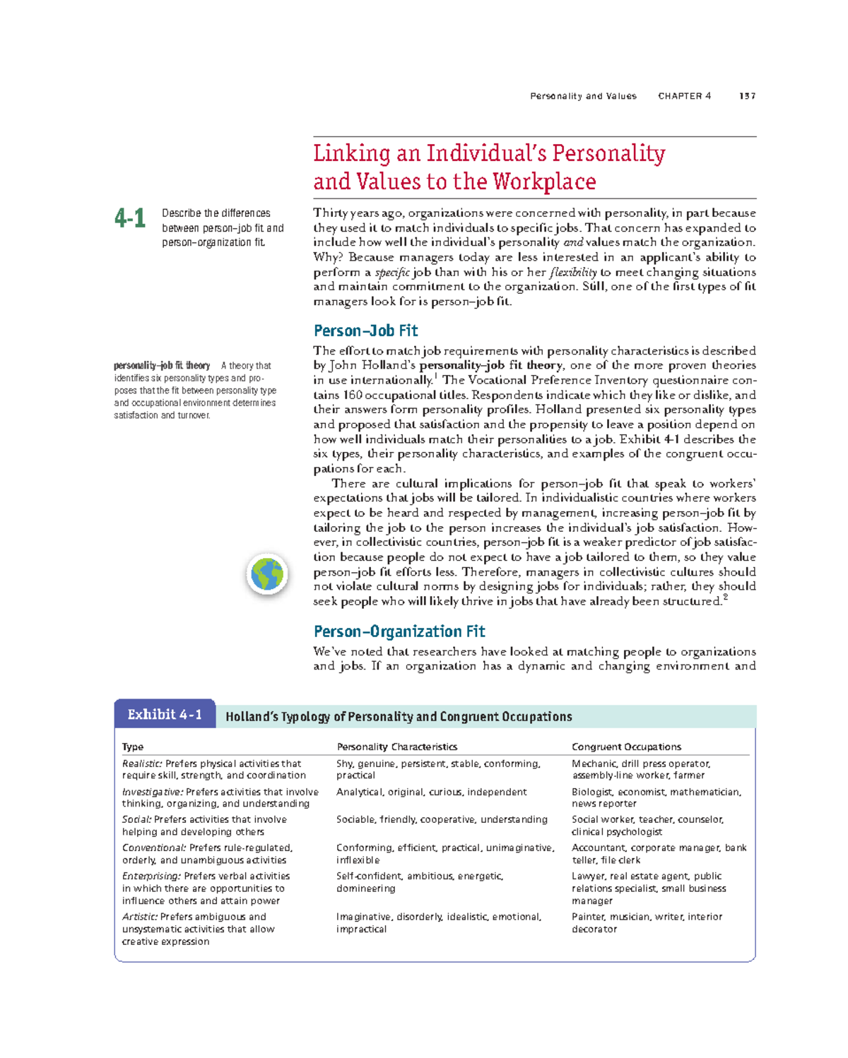 OB 4: Personality, Values, and Workplace Fit Analysis - Studocu
