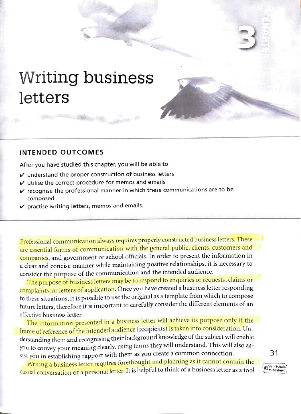 Chapter 3 - Crafting Effective Business Letters for Communication - Studocu