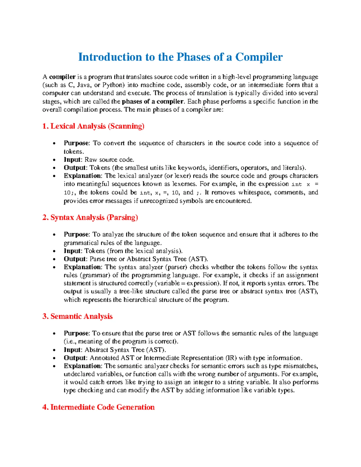 CS101: Tokens, Patterns, and Lexemes in Lexical Analysis - Studocu
