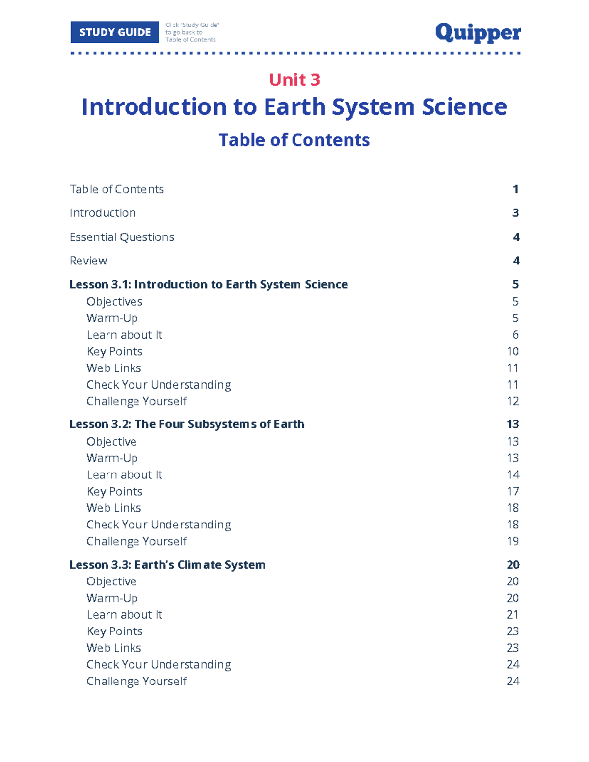 SHS-03-Earth-Science-Unit-3-Intro-to-Earth-System-Science-Guide - Studocu