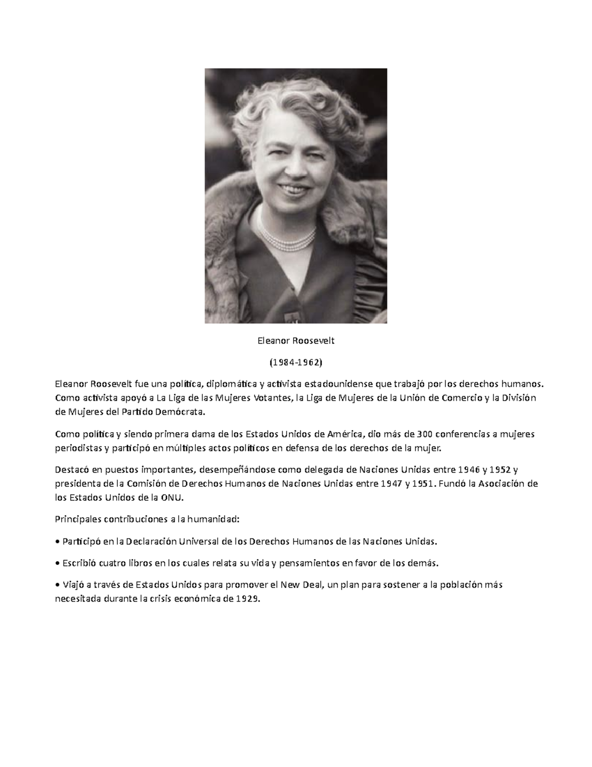 Anexo 3. Biografías - biografias - Eleanor Roosevelt (1984-1962 ...