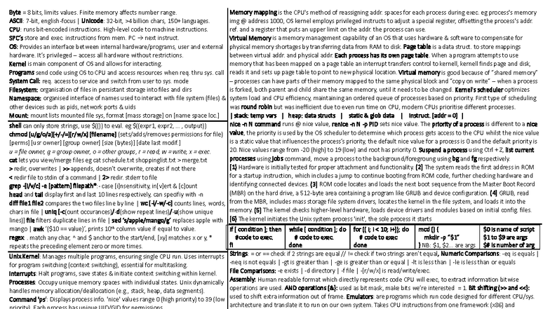 CS 1112: Condensed OS Memory Management and Process Scheduling Notes ...