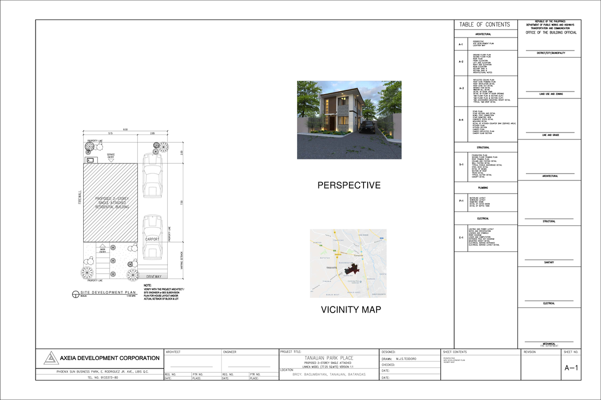 Linnea Plans Part 1 - BS Civil Engineering - S I T E D E V E L O P M E ...