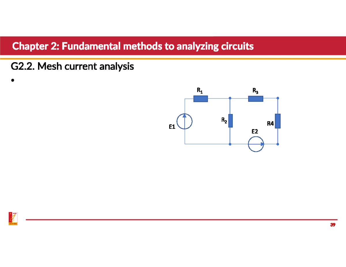 LTM GK - slide - Chapter 2: Fundamental methods to analyzing circuits G2. Mesh current analysis ...