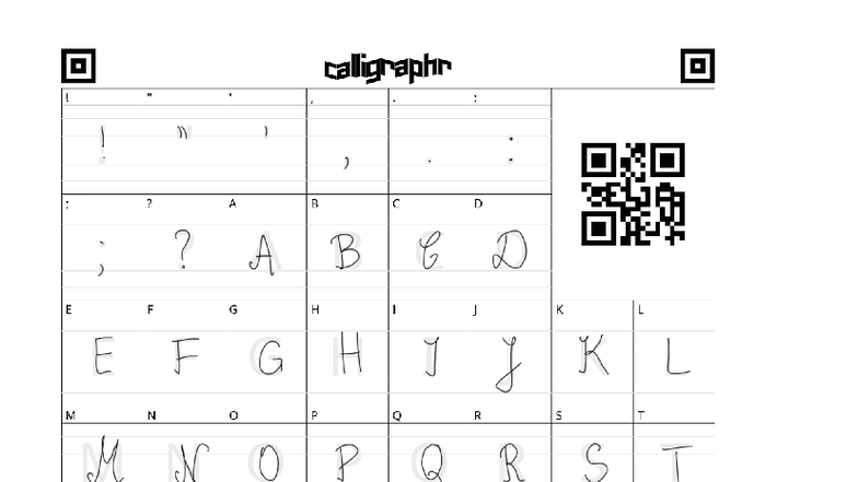 Calligraphr-Template - Arta Comunicarii EP - IEIEEI 7 11 K L calligraphr AR 6 D N T ) FE F H M ...