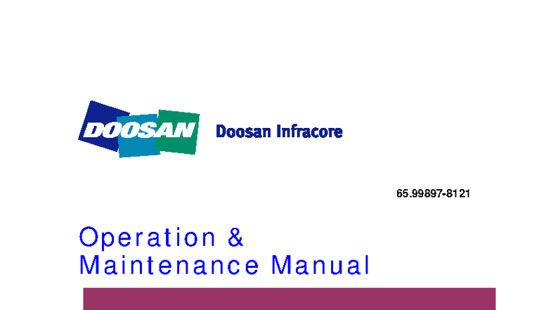 Doosan DL06 Diesel Engine Operation & Maintenance Manual - Studocu