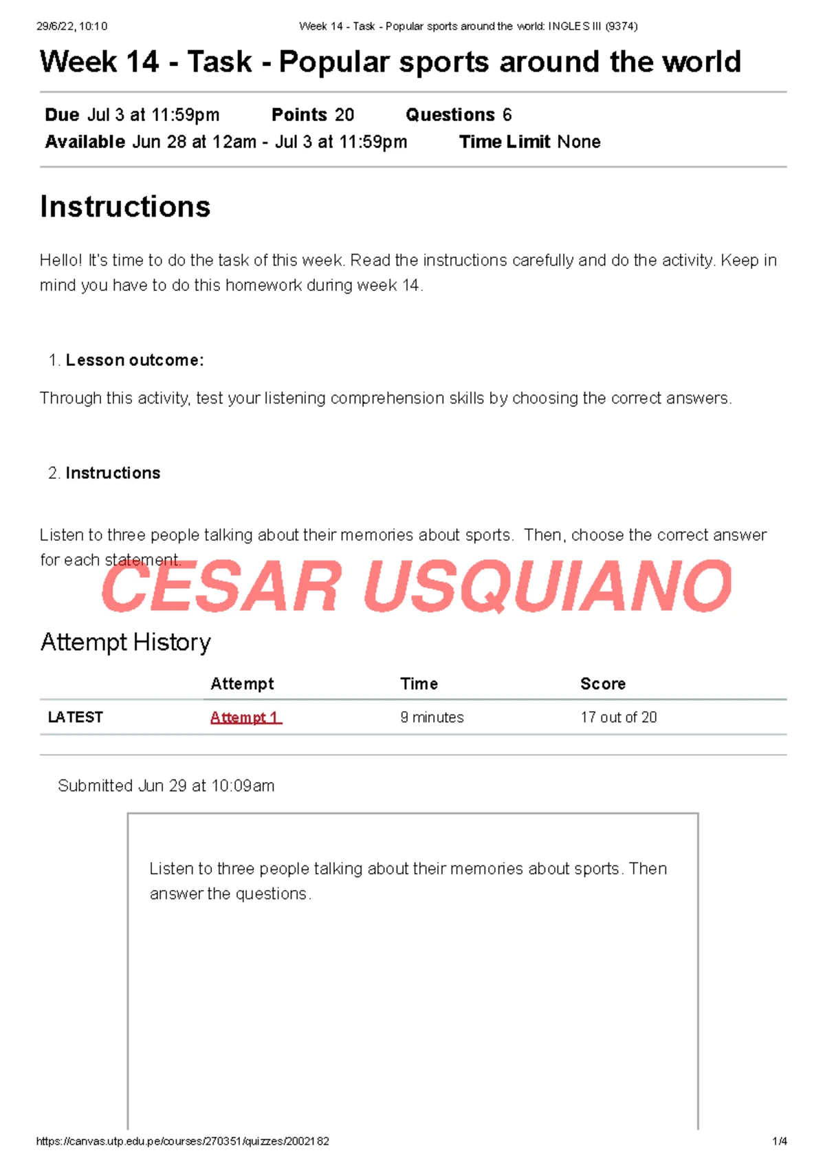 (AC-S09) Week 09 - Pre-Task Quiz - Reading Comprehension Assessment ...