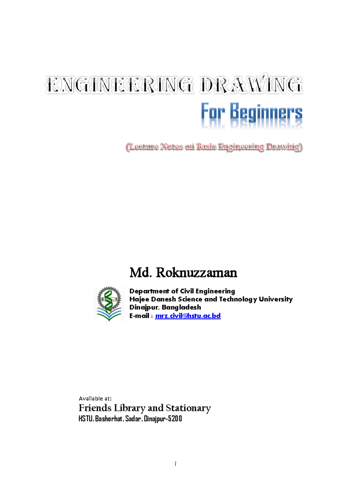 **HSTU CE 101: Comprehensive Handbook of Engineering Drawing** - Studocu