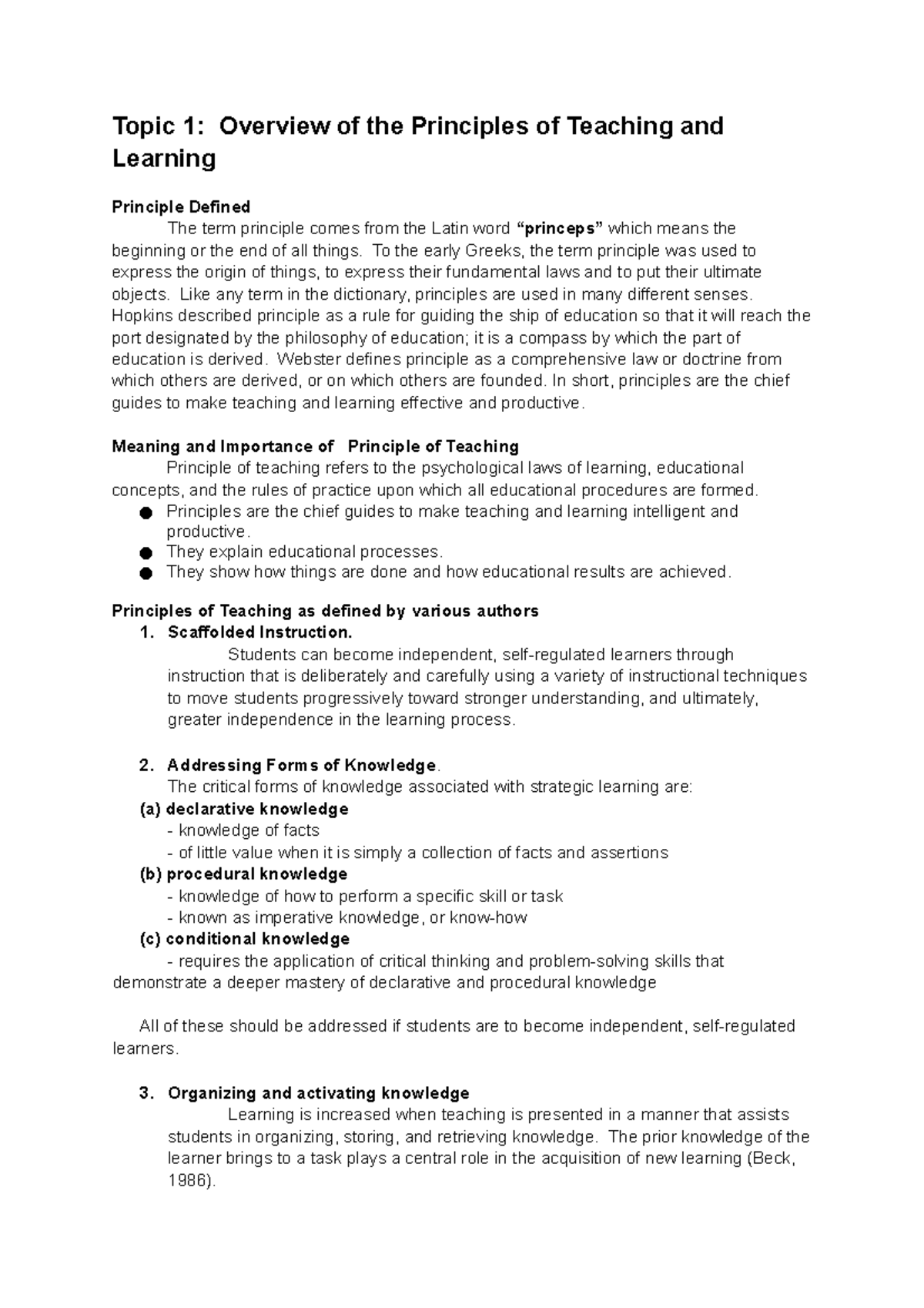 Teaching Principles and Methods in Accounting Education - Studocu