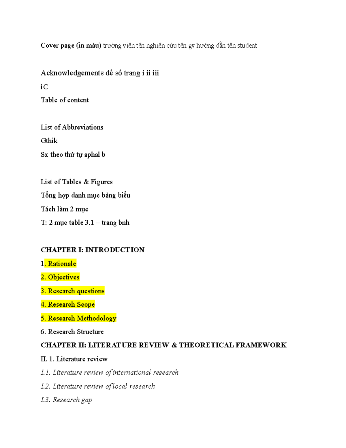 NCKH Report Format Guidelines: Cover Page & Structure - Studocu