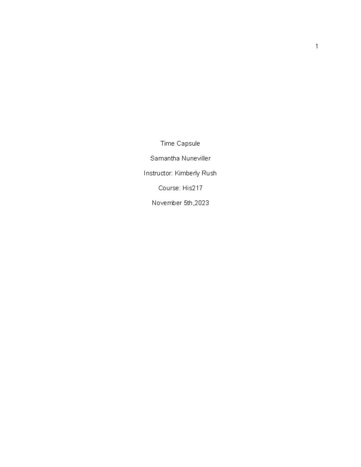 Gender and Sexuality: A Time Capsule Proposal (His) - Studocu