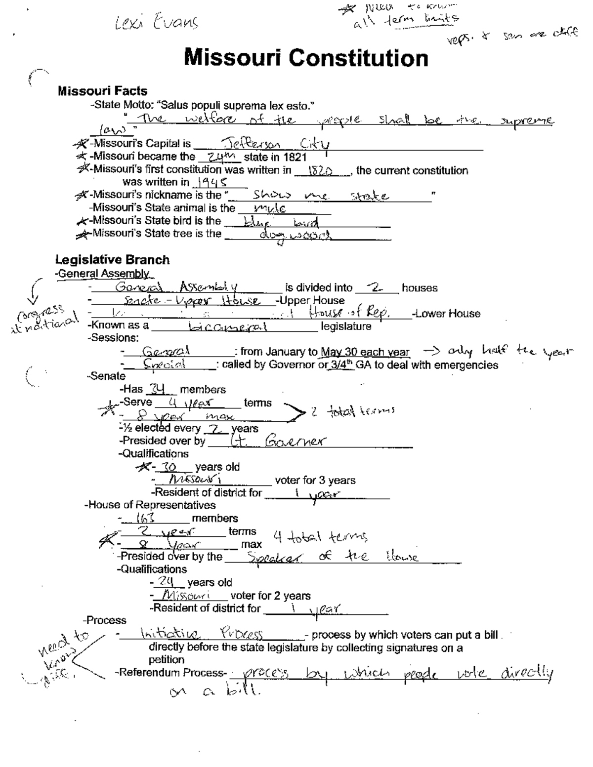 Missouri Government Structure Insights - Key Concepts and Facts - Studocu