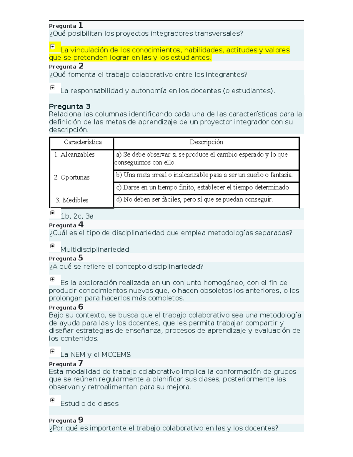 Cuestionario Unidad 4 - Preguntas y Respuestas - Studocu