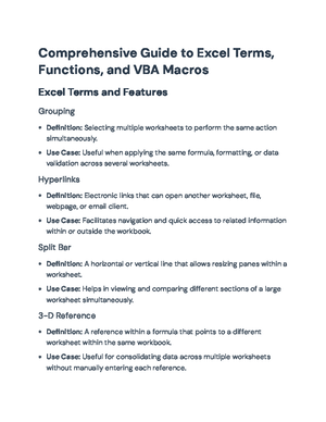 Comprehensive Excel Guide for Data Management & Analysis Techniques ...