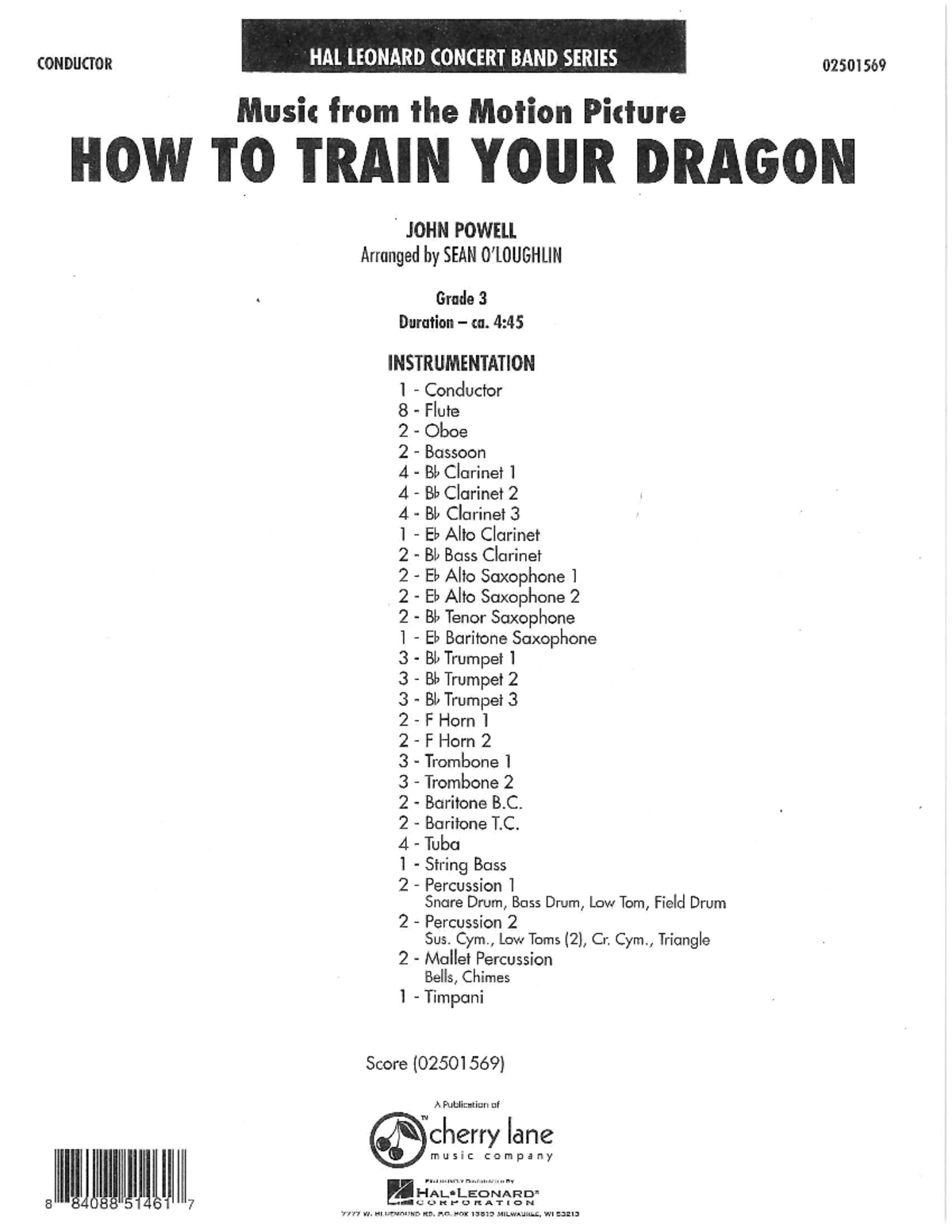 How to Train Your Dragon (02501569) Concert Band Score - Studocu
