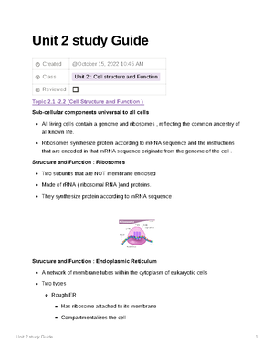 AP Bio Unit 4 - Full notes covering AP Bio Unit 4 - Unit 4: Cell ...