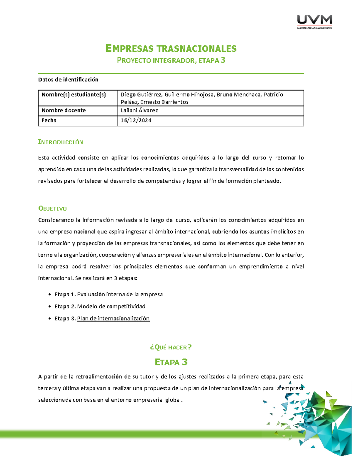 A9 DEGM ET - actividad blackboard proyecto integrador - EMPRESAS ...